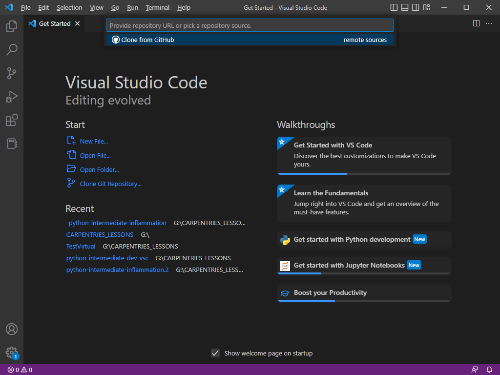 Git In VS Code Intermediate Research Software Development